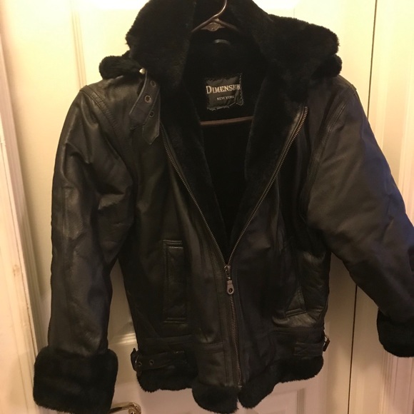 Dimension New York | Jackets & Coats | Black Leather Jacket | Poshmark